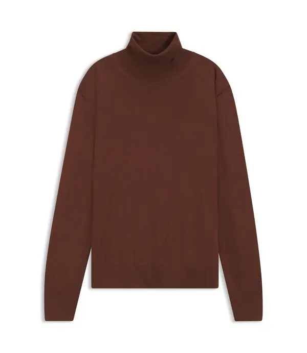 BOSS Turtleneck Sweater In Extra-fine Merino Wool