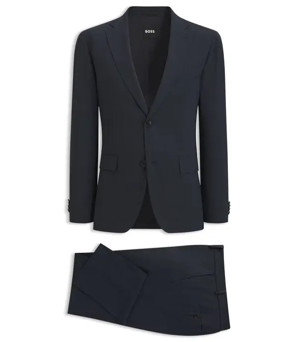 BOSS Two-piece Slim-fit Suit In Performance-stretch Fabric