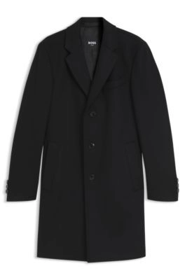 BOSS Slim-fit Formal Wool And Cashmere Coat
