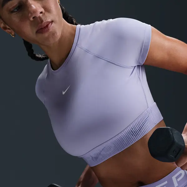 Nike Pro Dri-fit Cropped Graphic Top