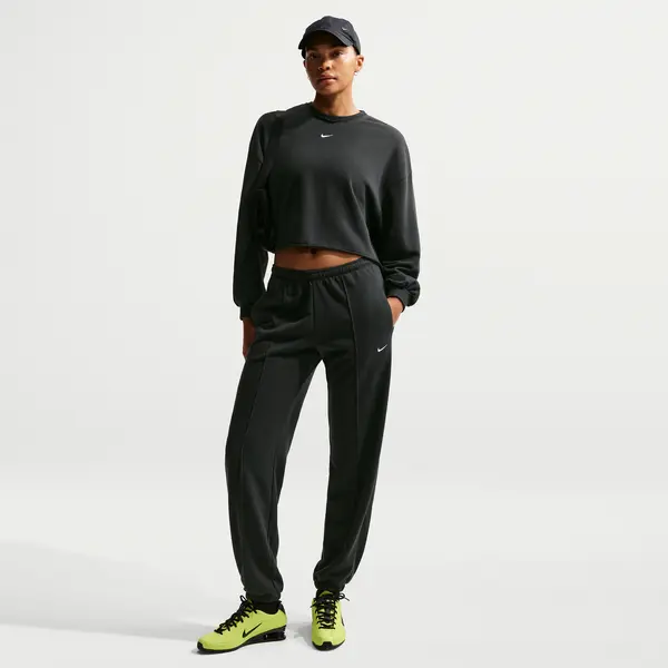 Nike Chill Terry Mid-rise French Terry Jogger Pants - Black