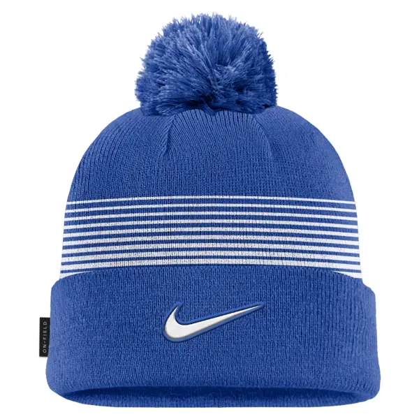 Nike Byu Sideline Peak College Cuffed Pom Beanie