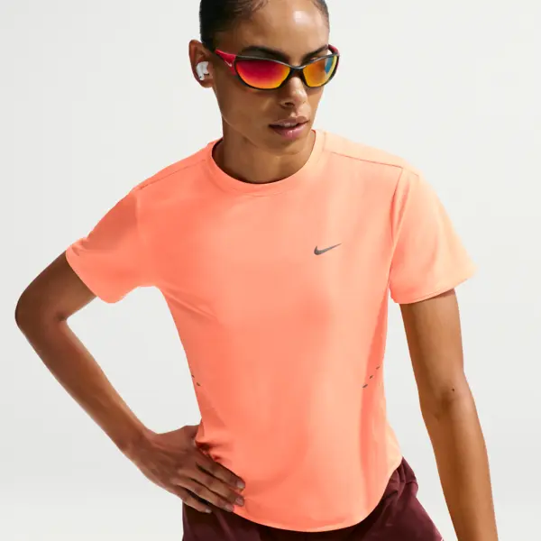 Nike Swift Dri-fit Short-sleeve Running Top - Orange