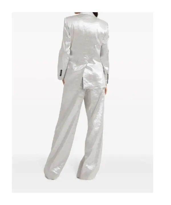 Brunello Cucinelli Metallic Linen-blend Suit