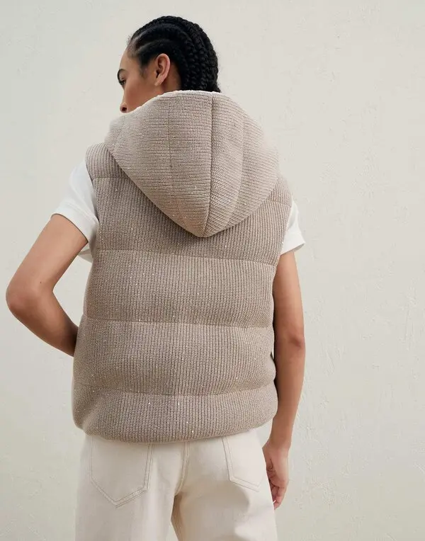 Brunello Cucinelli Down Padded Knit Gilet