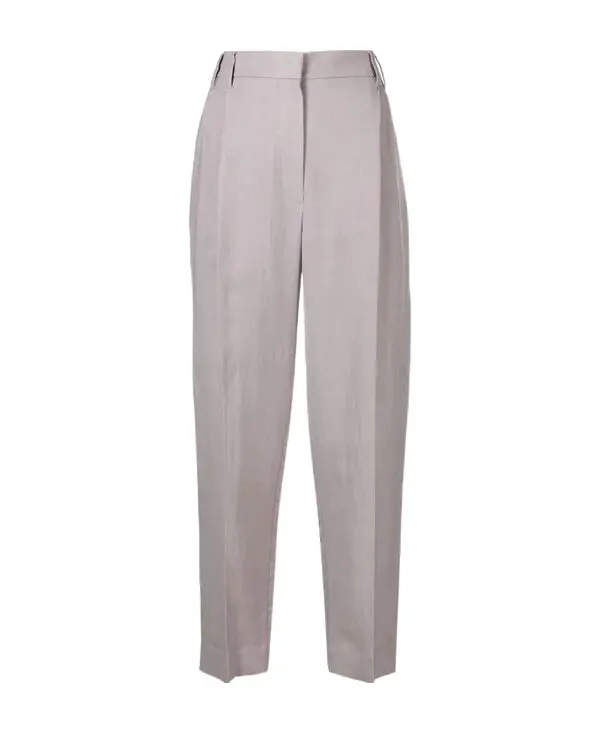 Brunello Cucinelli High-waisted Tailored Trousers With Belt Loops