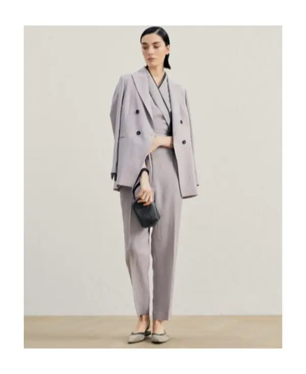 Brunello Cucinelli High-waisted Tailored Trousers With Belt Loops