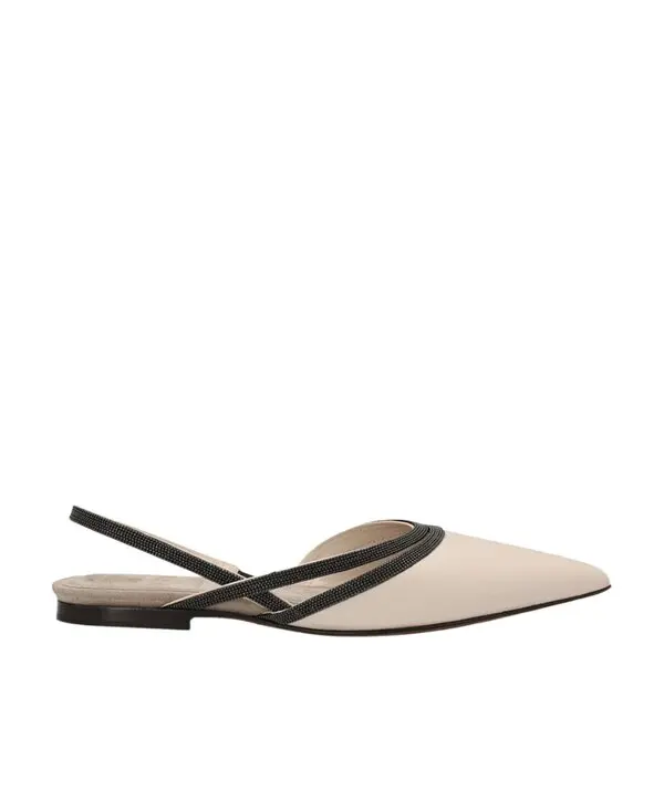 Brunello Cucinelli Slingback Pointed-toe Shoes