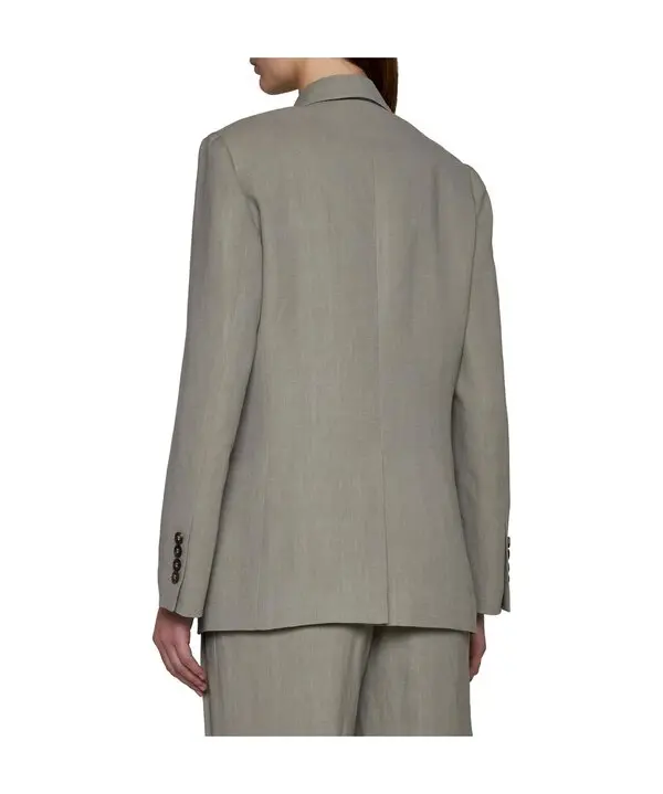 Brunello Cucinelli Double-breasted Straight Hem Blazer