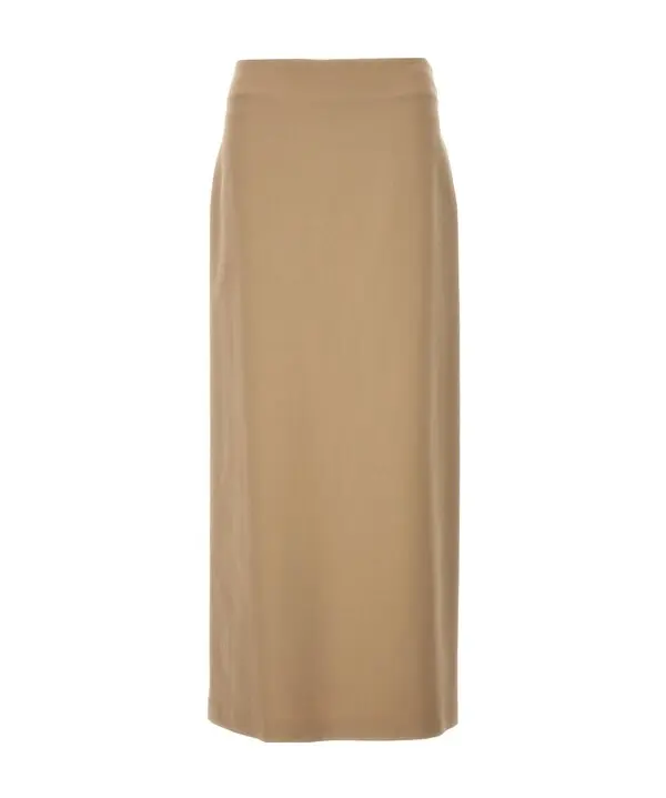 Brunello Cucinelli Midi Skirt With Slit Detail