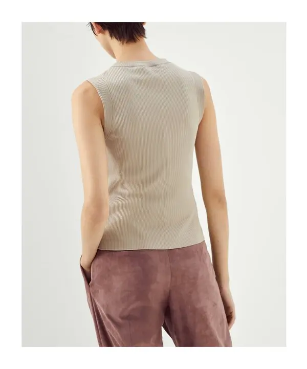 Brunello Cucinelli Ribbed Tank Top