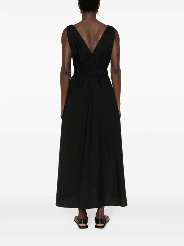 Brunello Cucinelli Belted Pleated Midi Dress