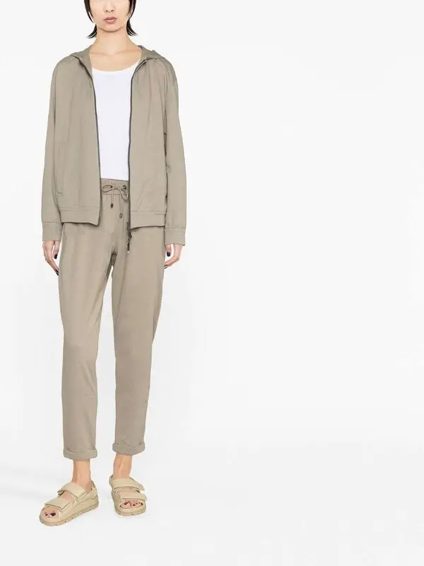 Brunello Cucinelli Sparkling Lamé Fine-knit Trousers