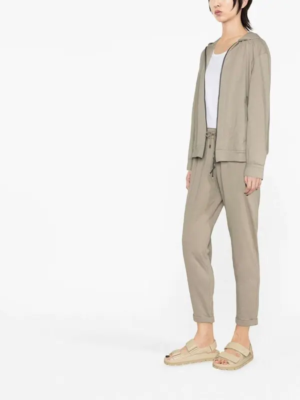 Brunello Cucinelli Sparkling Lamé Fine-knit Trousers