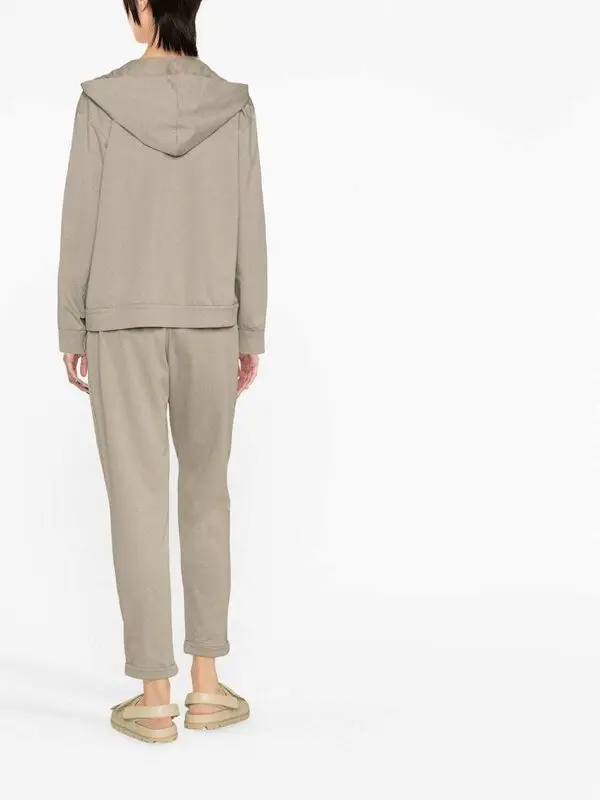 Brunello Cucinelli Sparkling Lamé Fine-knit Trousers