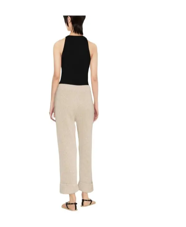 Brunello Cucinelli Rib-knitted Drawstring Trousers