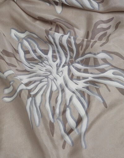 Brunello Cucinelli Floral-print Silk Scarf
