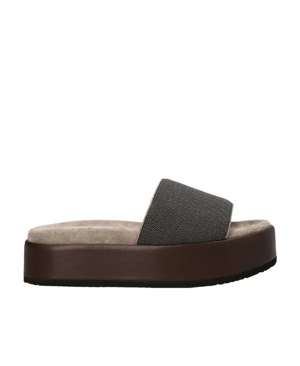 Brunello Cucinelli Chunky Open-tie Sandals
