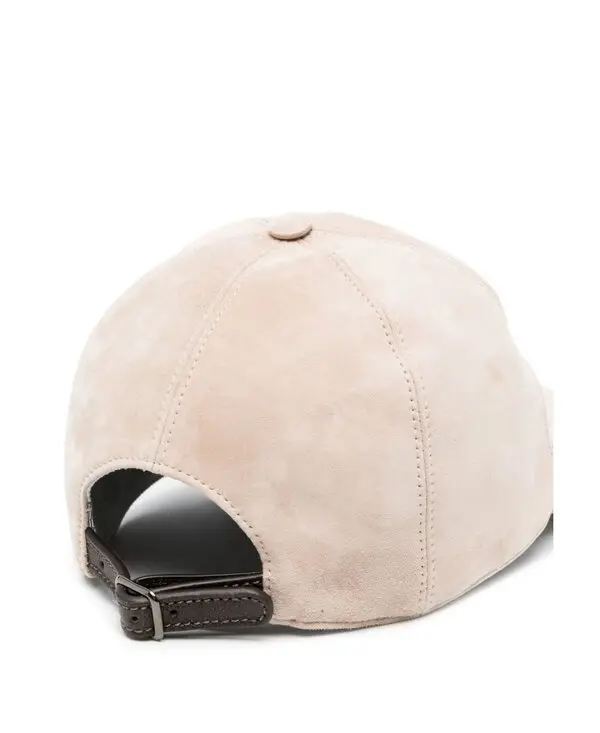 Brunello Cucinelli Bead-embellished Leather Cap