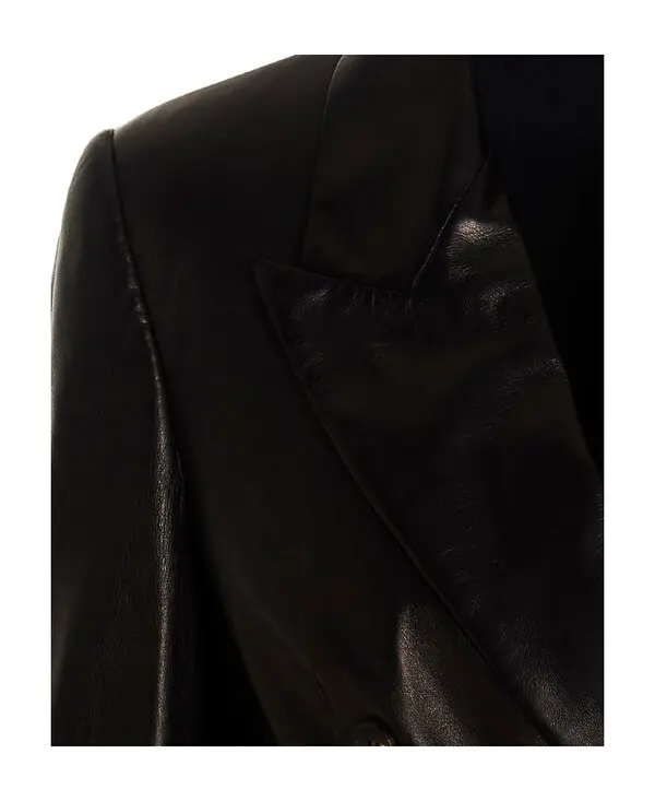 Brunello Cucinelli Double-breasted Leather Jacket