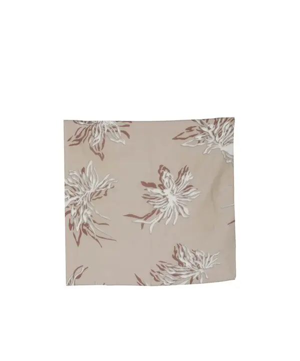 Brunello Cucinelli Floral Print Foulard - Nude