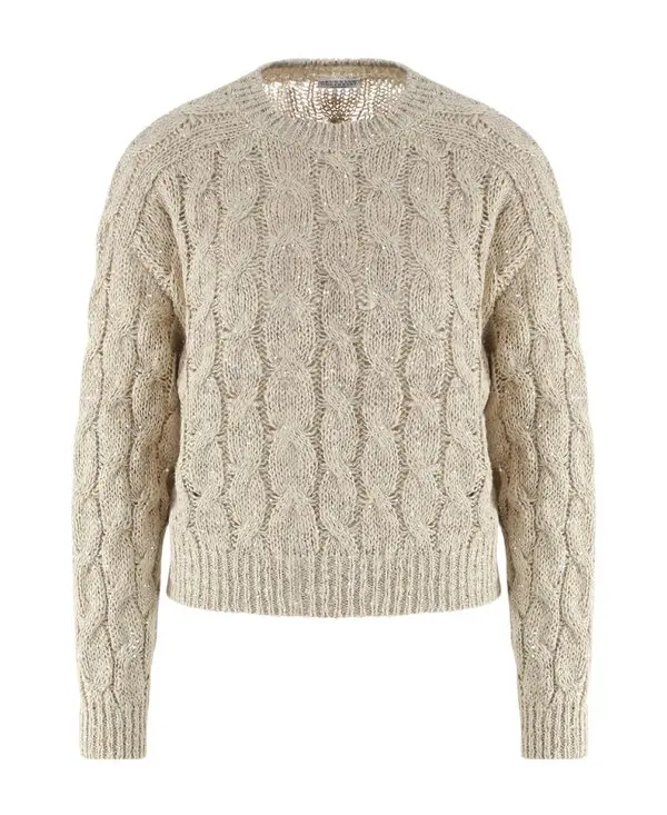 Brunello Cucinelli Cable Knitted Crewneck Jumper