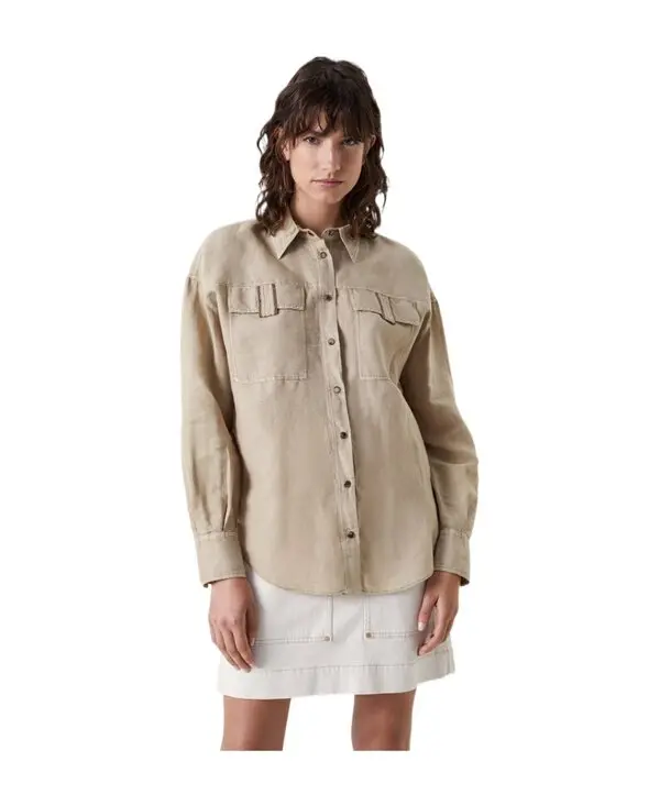 Brunello Cucinelli Monili-embellished Buttoned Shirt