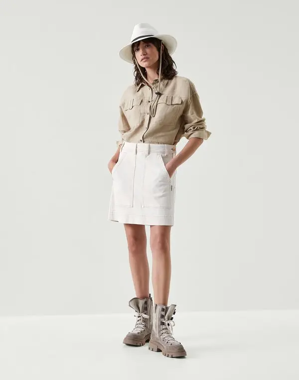 Brunello Cucinelli Monili-embellished Buttoned Shirt