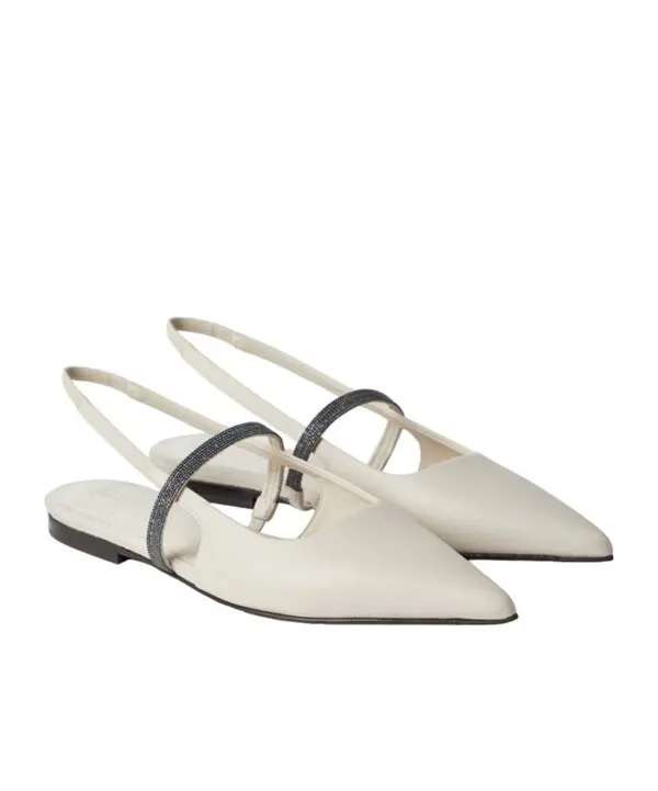 Brunello Cucinelli Slingback Ballet Flats