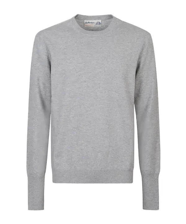 BALLANTYNE Crewneck Knitted Jumper - Gray