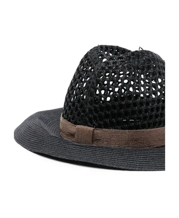 Brunello Cucinelli Perforated Wide-brim Hat