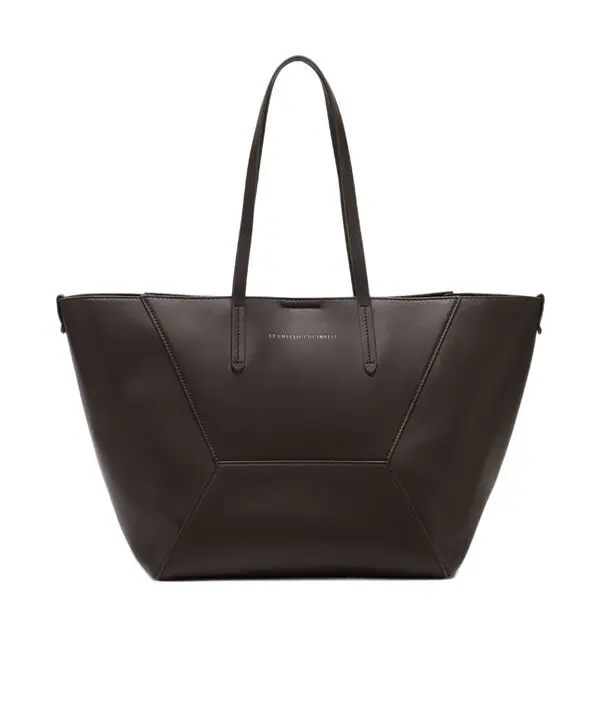Brunello Cucinelli Bc Duo Embellished Small Tote Bag - Brown