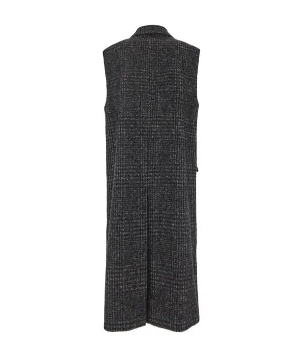 Brunello Cucinelli Checked Sleeveless Vest