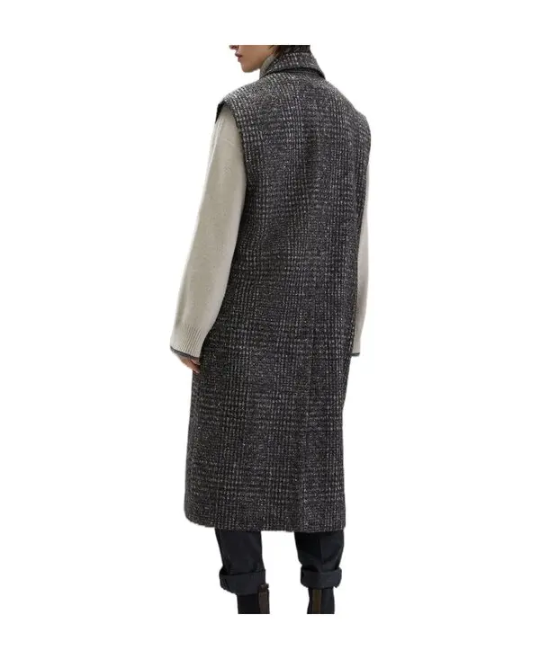 Brunello Cucinelli Checked Sleeveless Vest