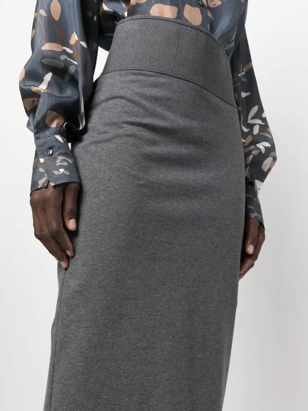 Brunello Cucinelli High-waisted Knitted Pencil Skirt