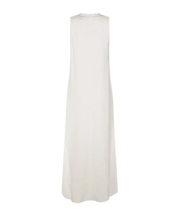 Brunello Cucinelli V-neck Side-slit Dress
