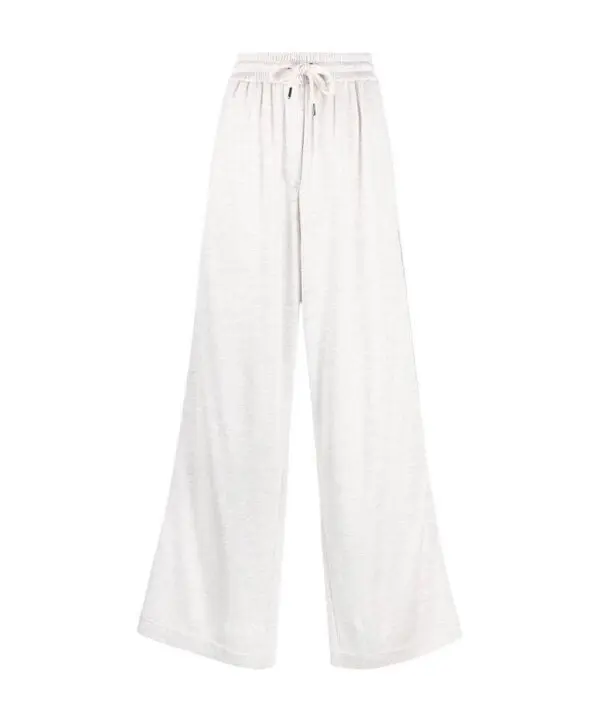 Brunello Cucinelli Monili-chain Wide-leg Track Pants