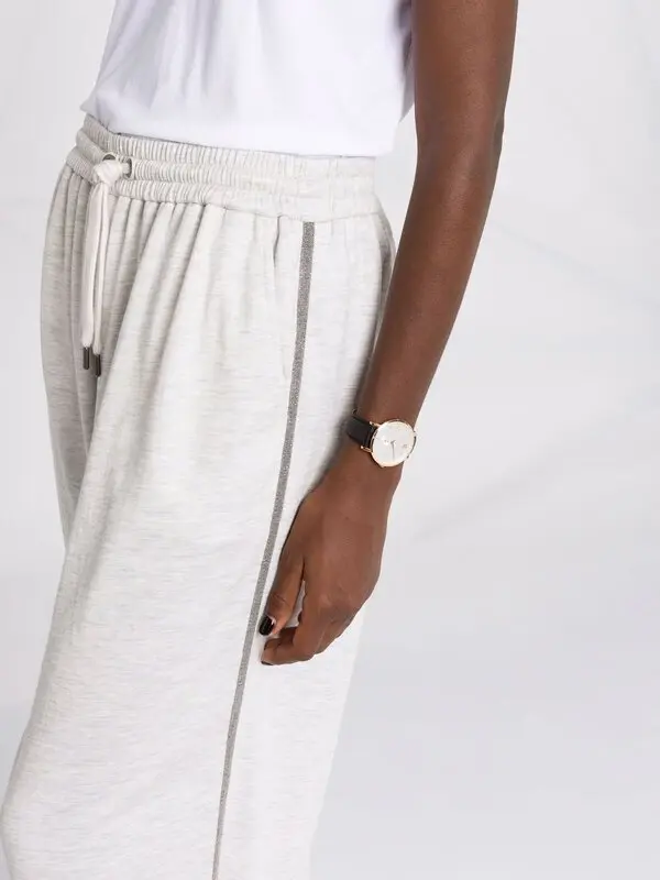 Brunello Cucinelli Monili-chain Wide-leg Track Pants
