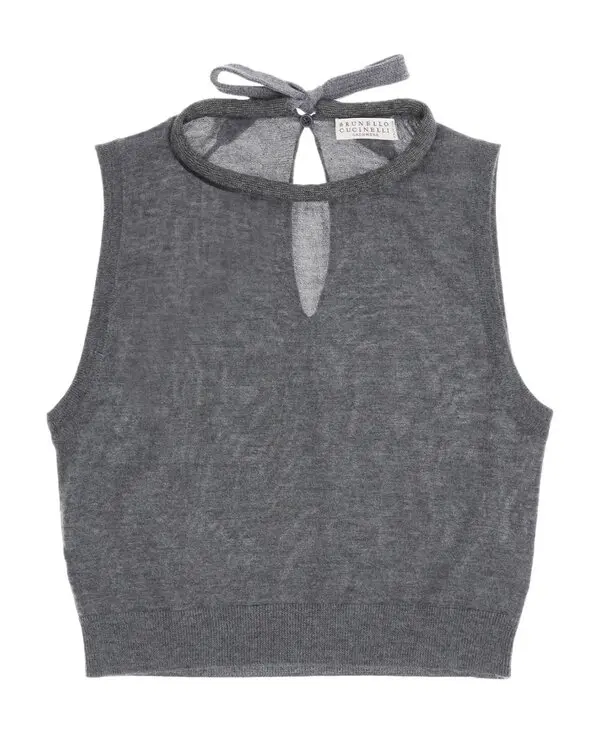 Brunello Cucinelli Sleeveless Round Neck Vest