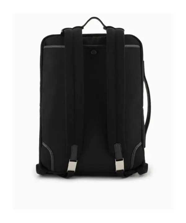 Giorgio Armani Logo Printed Zipped Backpack
