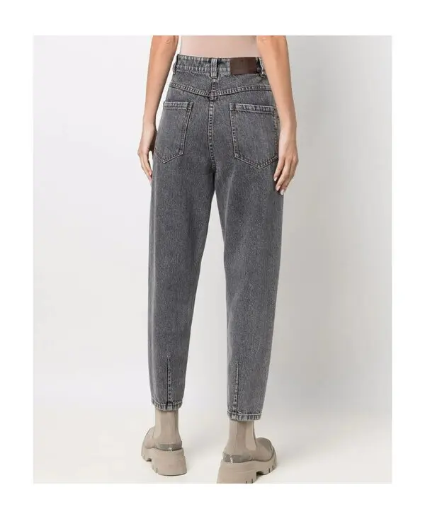Brunello Cucinelli High-rise Tapered Jeans