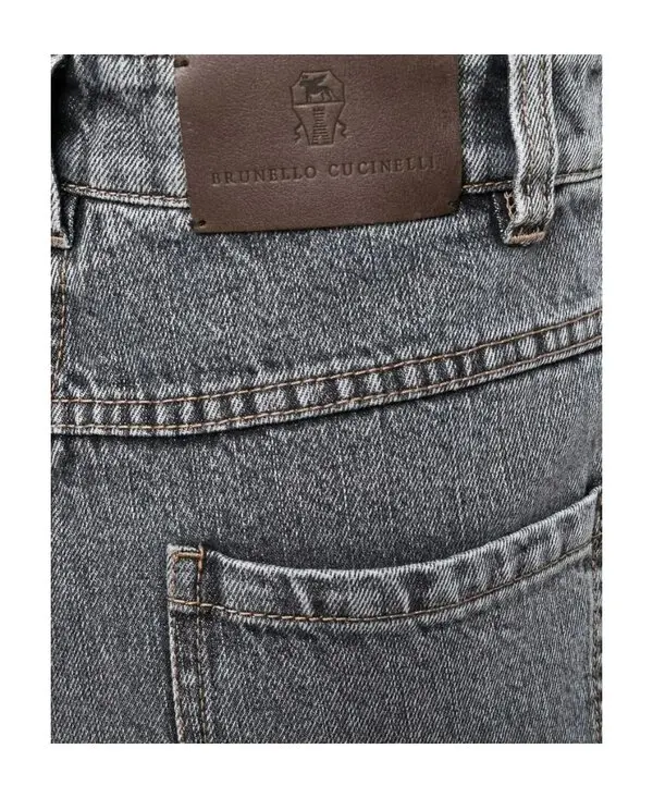 Brunello Cucinelli High-rise Tapered Jeans