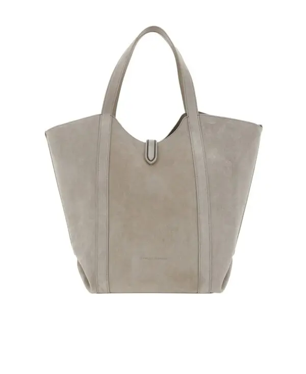 Brunello Cucinelli Panelled Suede Tote Bag