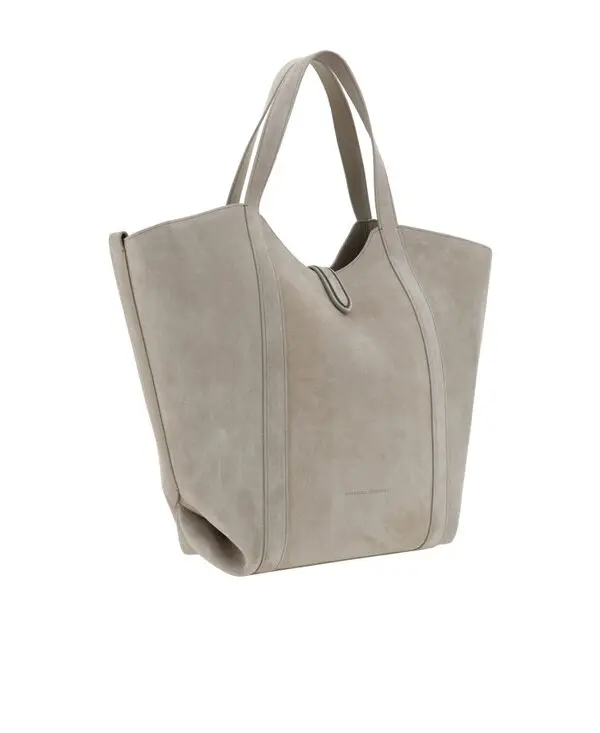 Brunello Cucinelli Panelled Suede Tote Bag