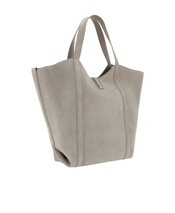 Brunello Cucinelli Panelled Suede Tote Bag