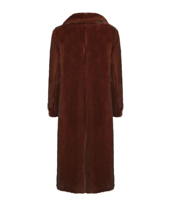 Herno Faux Fur Single Breasted Coat