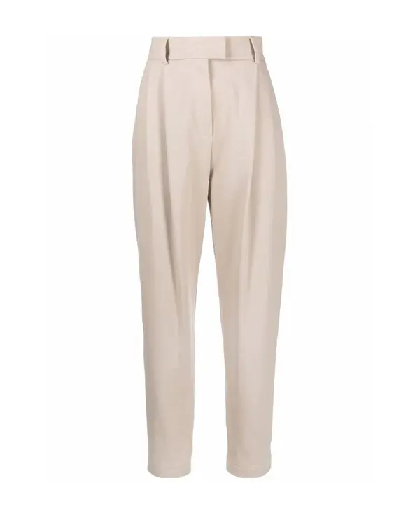 Brunello Cucinelli Pleated Detail Tapered Trousers