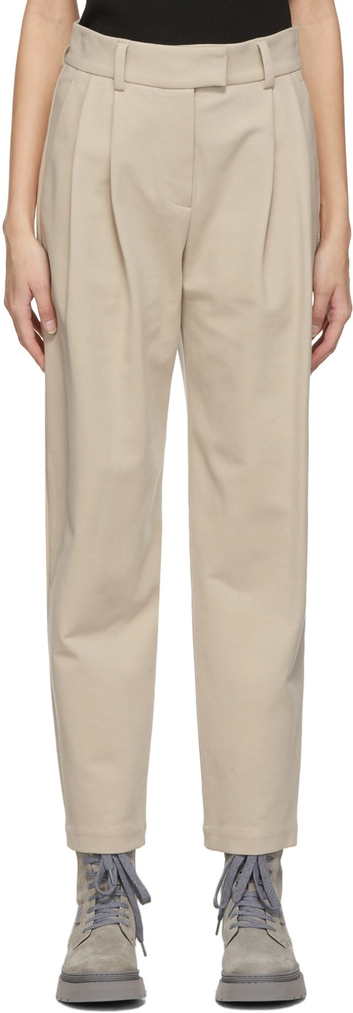 Brunello Cucinelli Pleated Detail Tapered Trousers