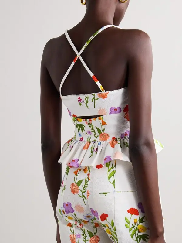 Borgo De Nor Colorful Floral Printed Top