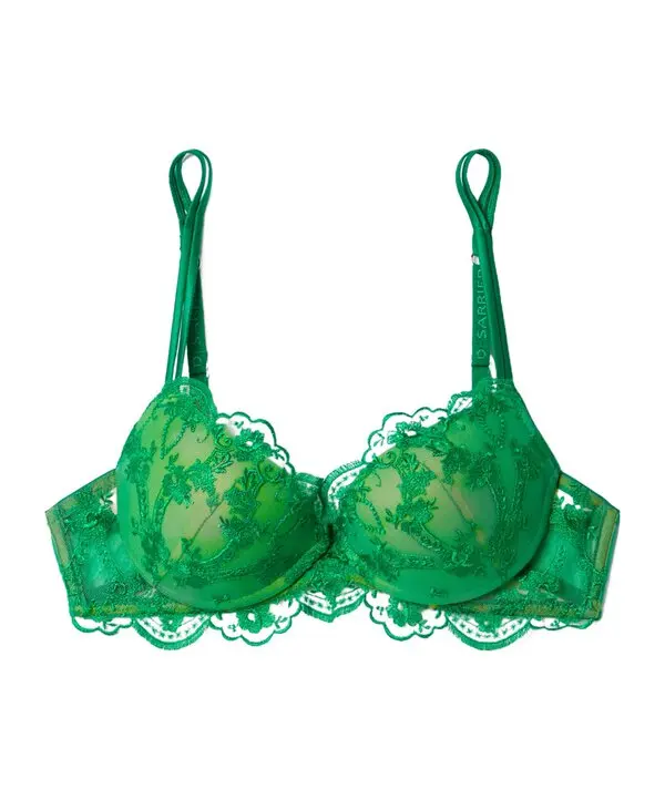 I.D.SARRIERI Embroidered Mesh Underwired Bra